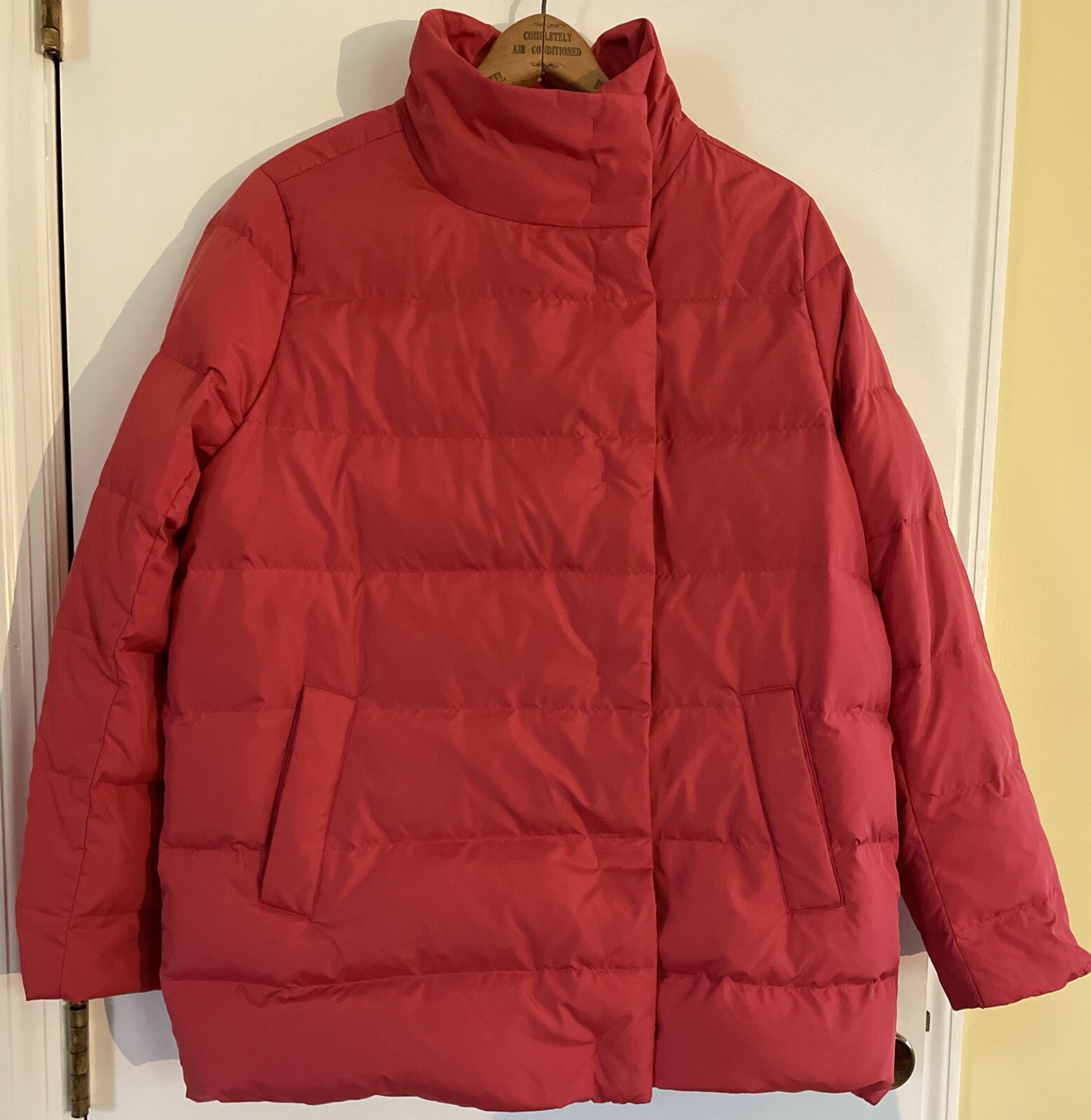 J. Jill Red Coral Puffer Down Jacket Women’s Small Co… - Gem