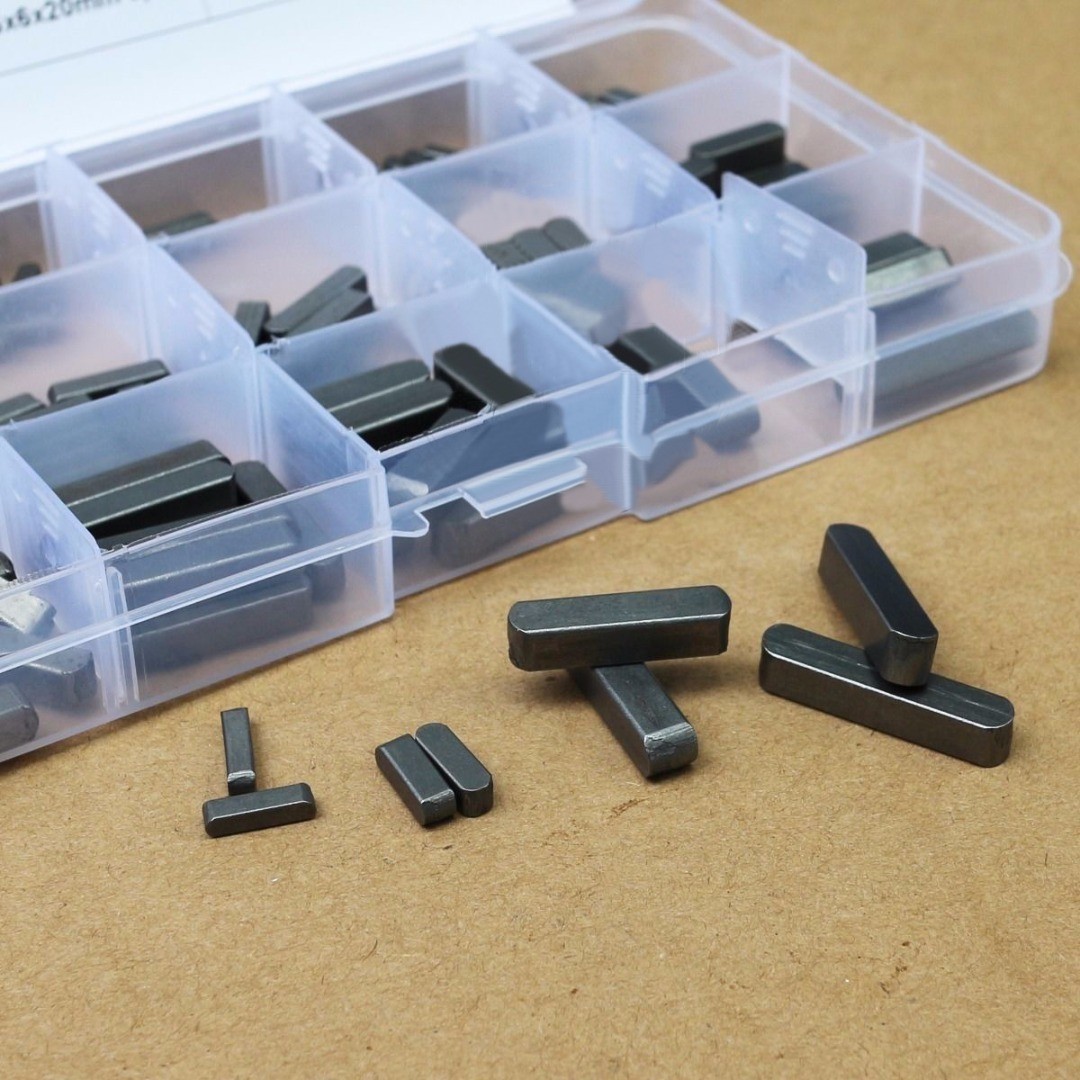 140 Pcs Round Ended Feather Key Drive Shaft Parallel Keys 3mm 4mm 5mm ...