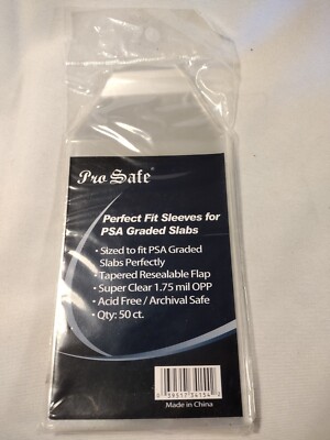 Pro Safe Perfect Fit Sleeves For Graded Slabs Card Covers Sealed Pack ...