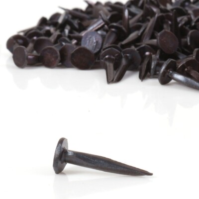 25/50/100/250/1000 CARPET UPHOLSTERY TACK Pins Nails 13mm 1/2" Round ...