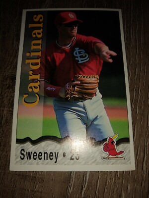 St. Louis Cardinals Mark Sweeney baseball card 1996 Kansas City Life ...