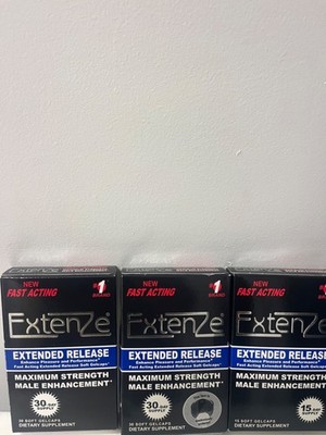 75 count- Extenze Male Enhancement Maximum Strength Extended Release ...