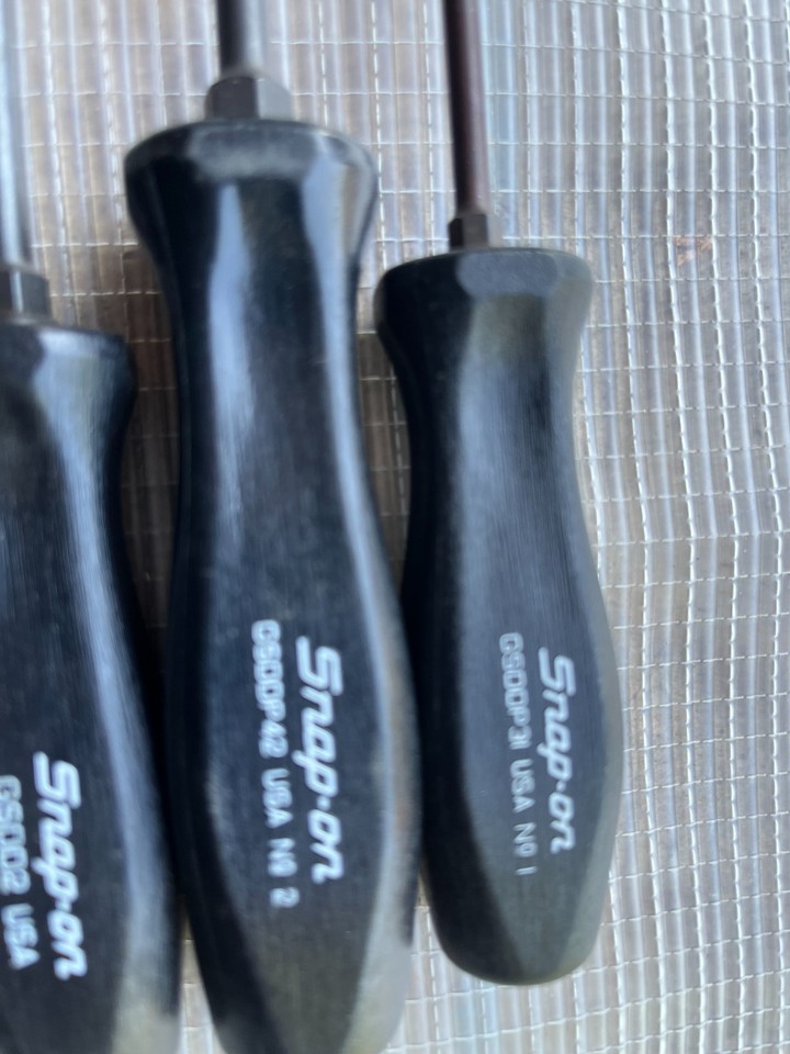 5 Snap-On GS Flat(_) and philpes(+) Head Screwdrivers set | eBay