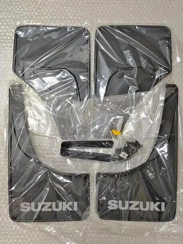 SUZUKI JIMNY SIERRA JB74W Genuin Mud Flap Black 4 Sheets Set 72201 ...