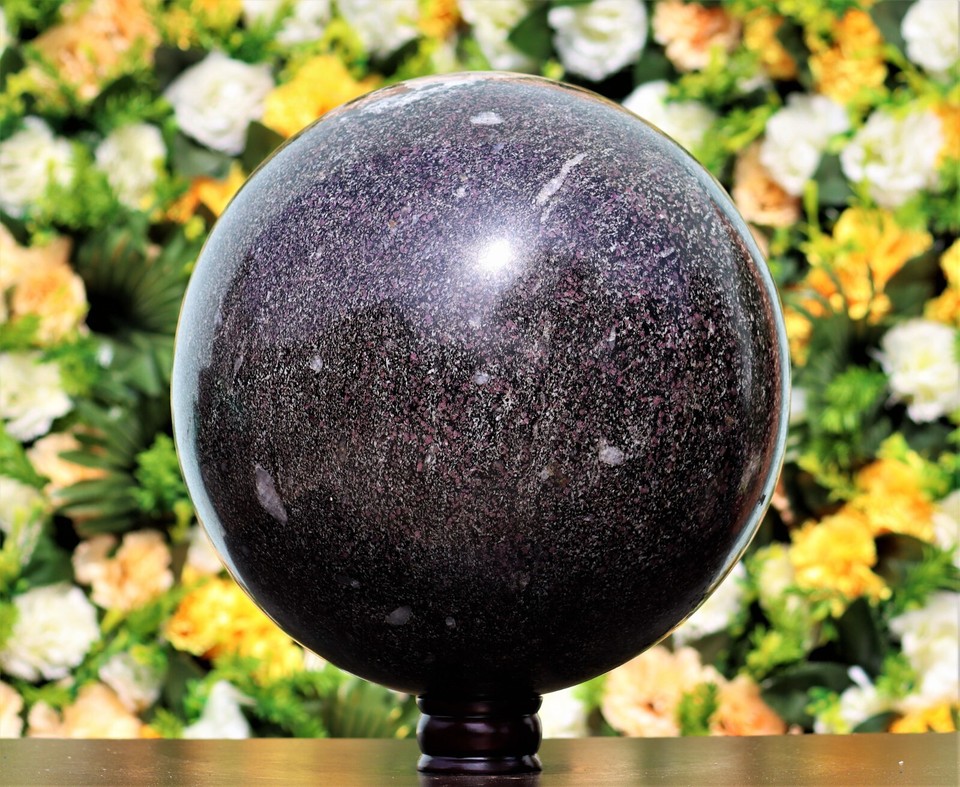 280MM Ruby Spinel In Matrix Sphere Chakra Energy Healing Crystal ...