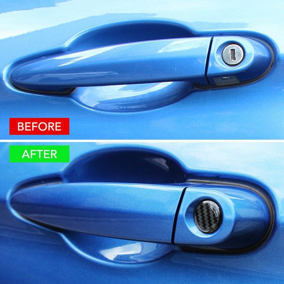 4PCS 20mm Rubber Car Door Lock Keyhole Protector Sticker Trim Cover ...