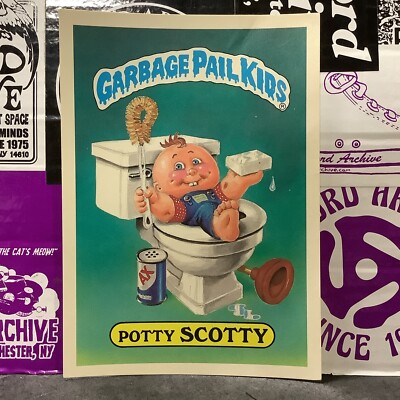 POTTY SCOTTY 1986 Garbage Pail Kids Giant Stickers Series 1 #1 ~RARE | eBay