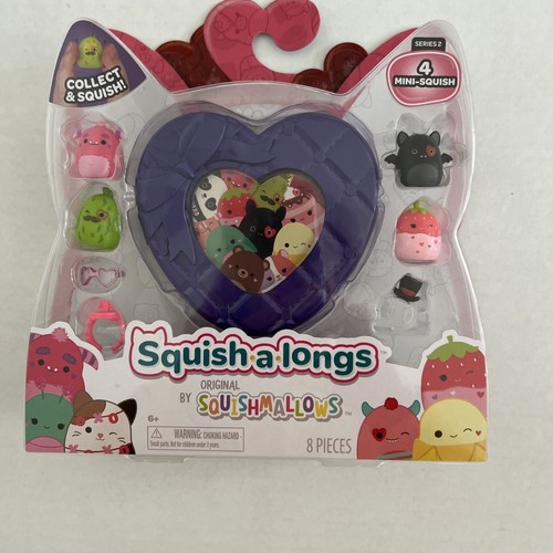 NEW Series 2 Squishmallow Squish-a-Longs Valentine's 8 Piece Purple ...