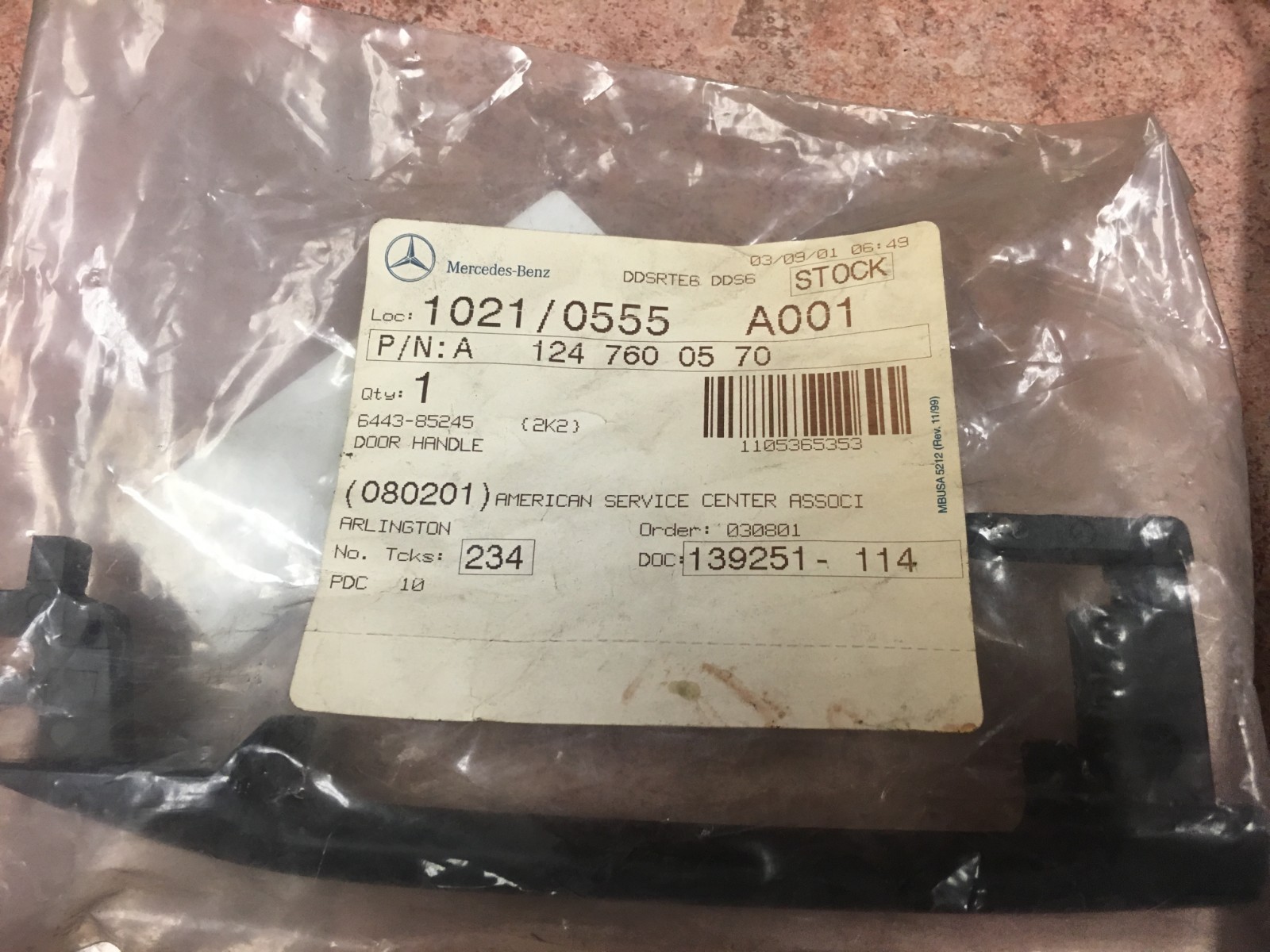 Mercedes Benz Handle Front Doors 1247600570 | eBay