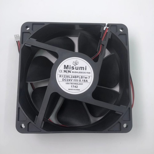MiSUMi R1238L24BPLB1W-7 12038 DC24V 0.18A 12CM 2-Wire Cooling Fan | eBay