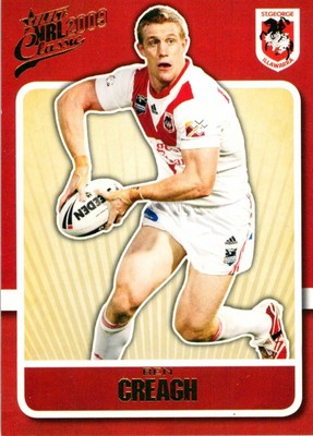 New 2009 ST GEORGE ILLAWARRA DRAGONS NRL Card BEN CREAGH | eBay