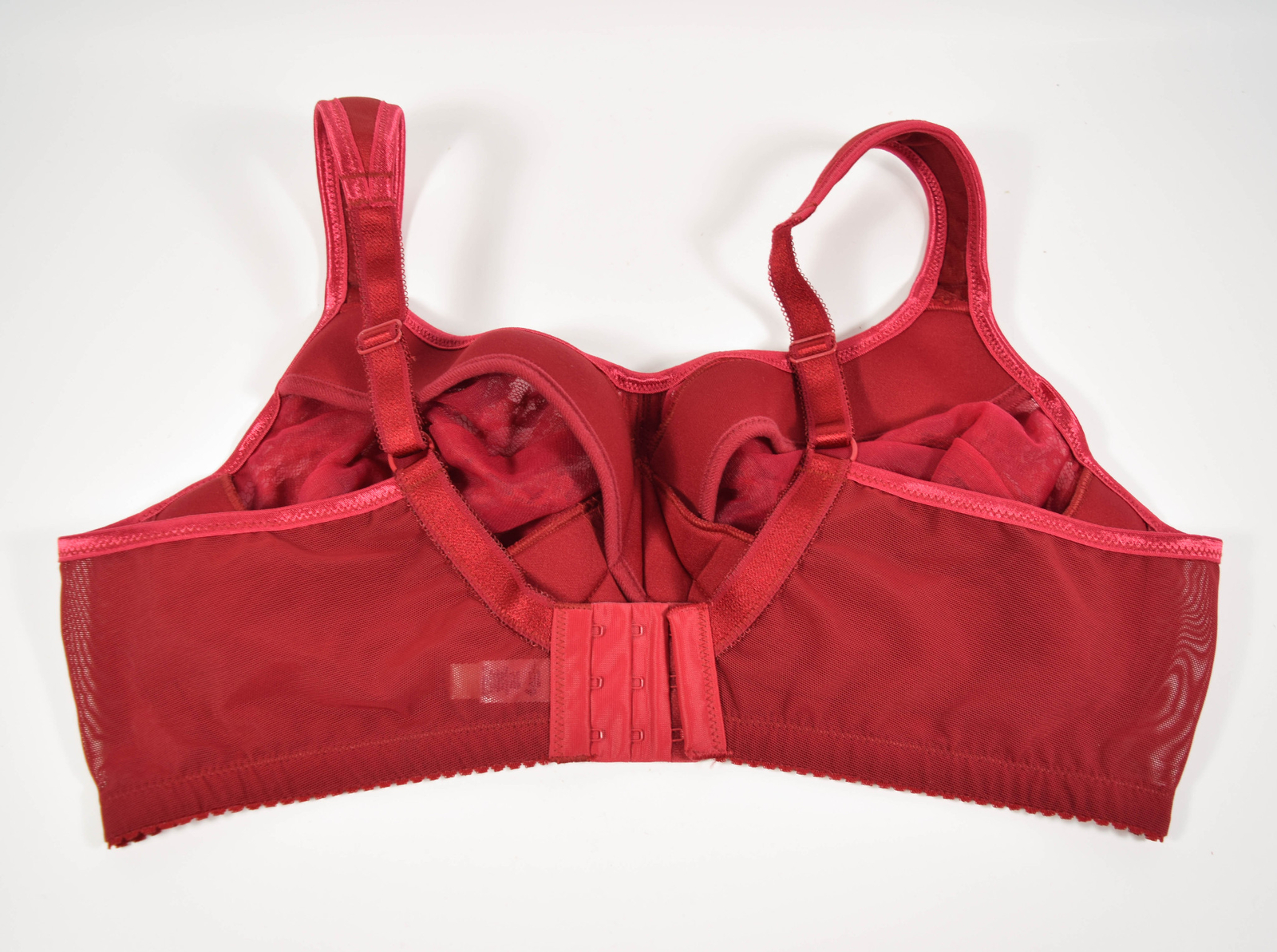 Comfort Choice Red Lace Wireless Full Coverage Bra Sz 40C | eBay