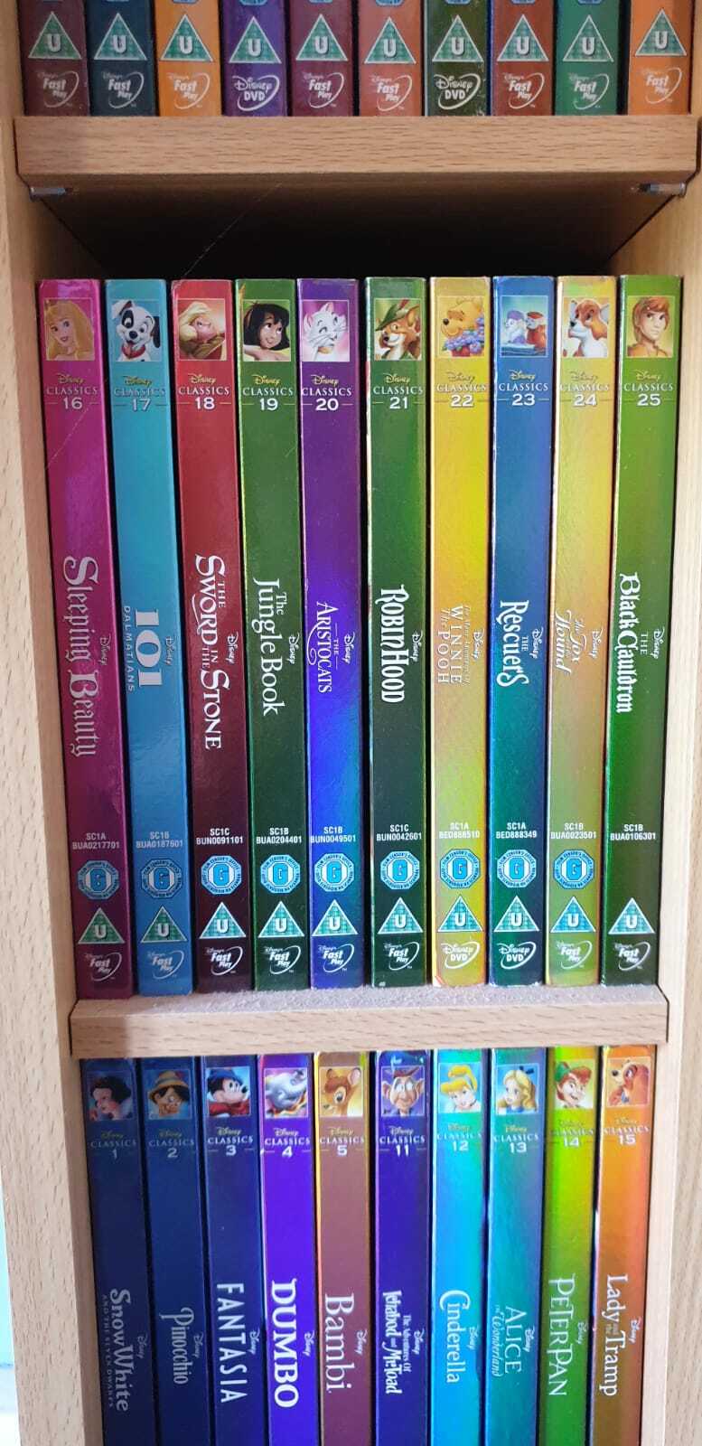Disney DVDs INCLUDING Shiny Numbered Oring Sleeve Collectables MORE ...