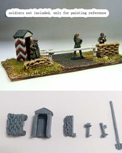 1/72 Resin model WWII German Road Block set 3D printed scene kit G26 | eBay