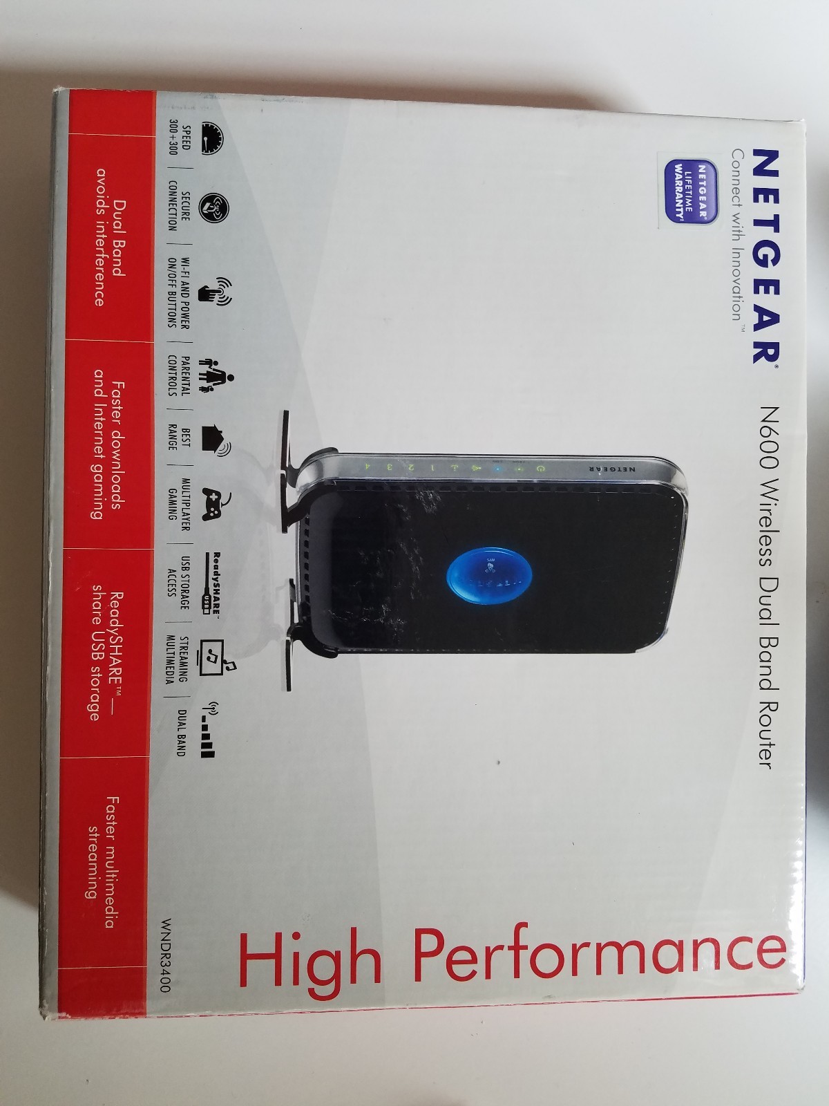 Netgear n600 dual band wi-fi router wndr3400 | eBay