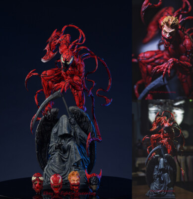 Private Custom 1/4 ATF Carnage Venom Resin Statue 5 Heads Model INSTOCK ...