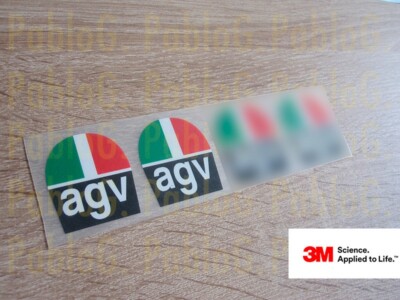 AGV helmet SMALL vinyl decal X2 sticker vinyl stickers sticker ステッ | eBay