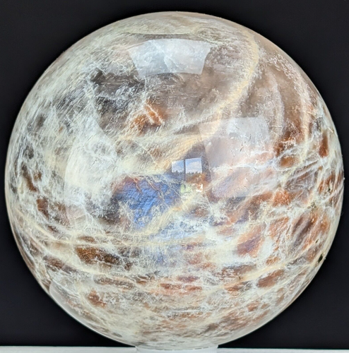 Blue Moonstone Sunstone Sphere Ball Orb Crystal Chakra Gemstone Mineral ...