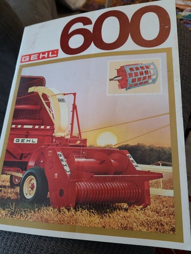 Gehl 600 400 6000 chopper marketing brochure advertising | eBay