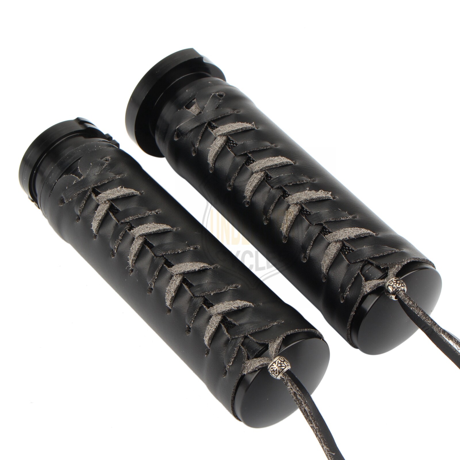 For Harley Motorcycle Leather Hand Grips +Brake Clutch Lever Covers ...