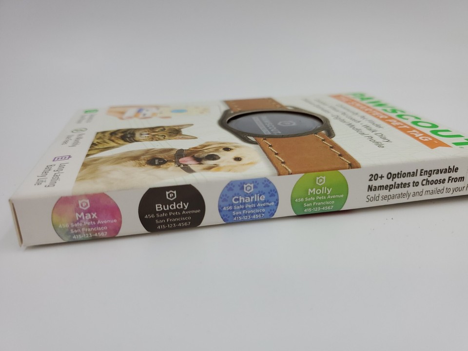 Pawscout Smarter Pet Tag Community Pet Finder Tracker GPS w/ App Dog ...