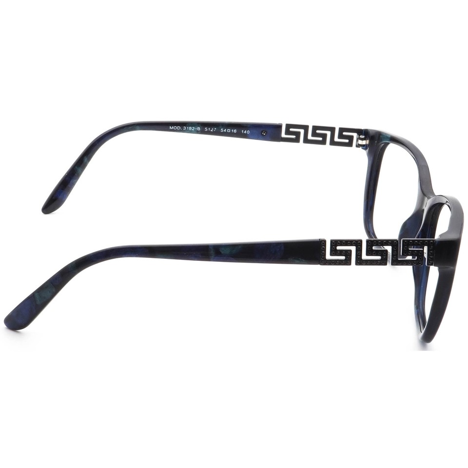 Versace Eyeglasses MOD. 3192-B 5127 Blue Marble Square Frame 54[]16 140 ...