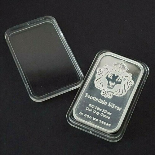 1 oz SILVER bar capsule FOR Scottsdale/Johnson Matthey/MANY MORE ...