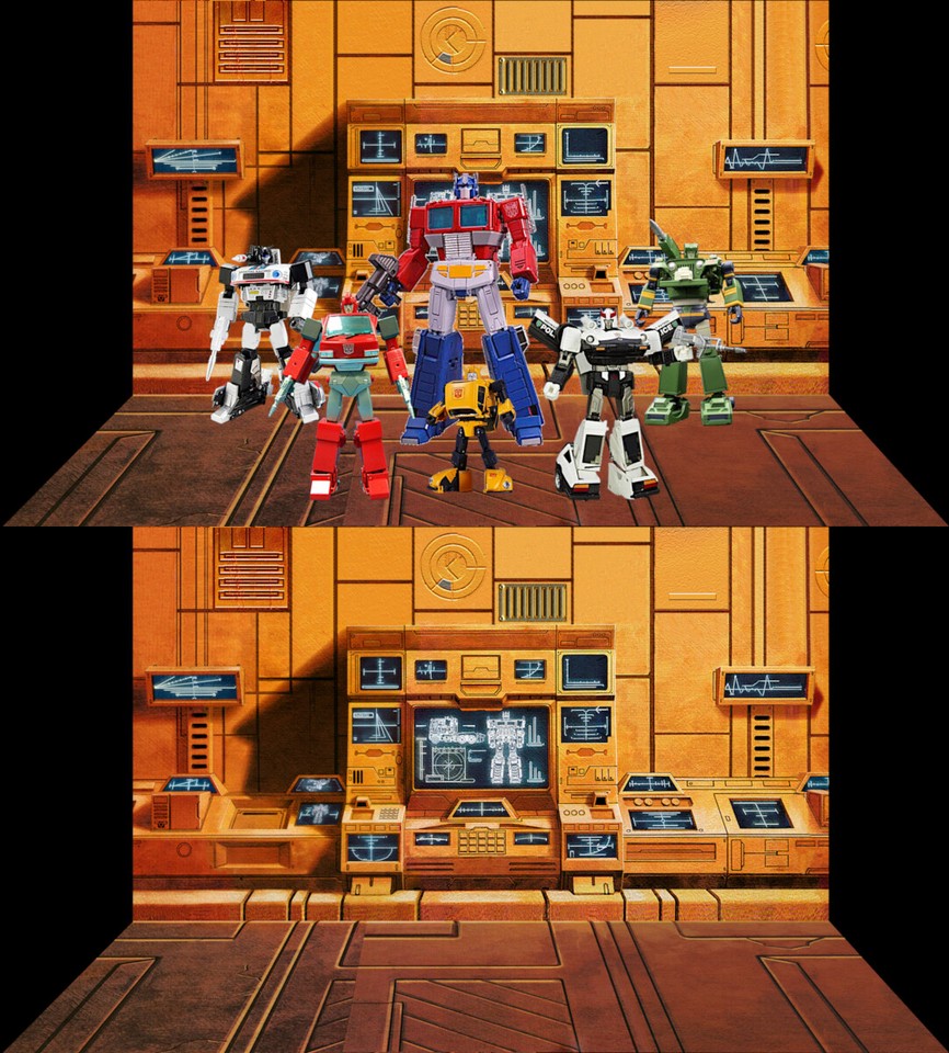 Transformers G1 85 Masterpiece Teletraan 1 Ark Autobot Dinobot Diorama ...