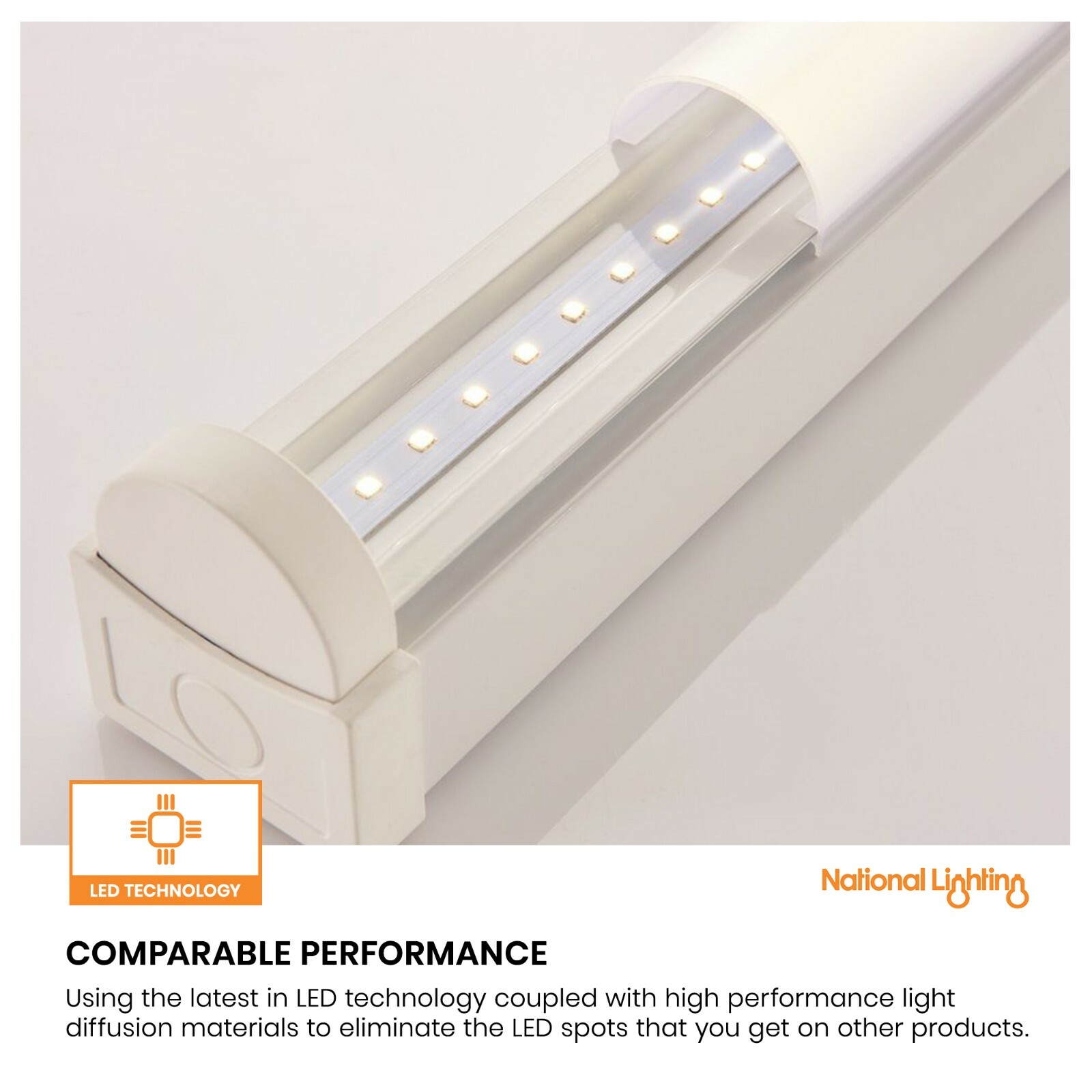 T8 LED Ceiling Tubelight Dimmable Batten Strip Light 4ft/ 5ft/ 6ft ...