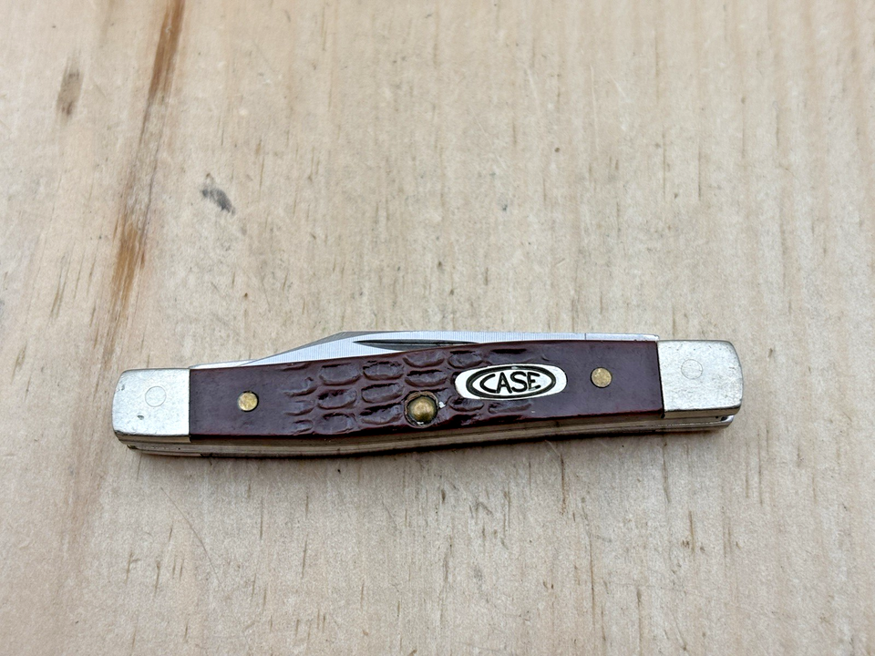 CASE XX 6233 SS BROWN PEN KNIFE 2 BLADE GREAT CONDITION FREE SHIPPING ...