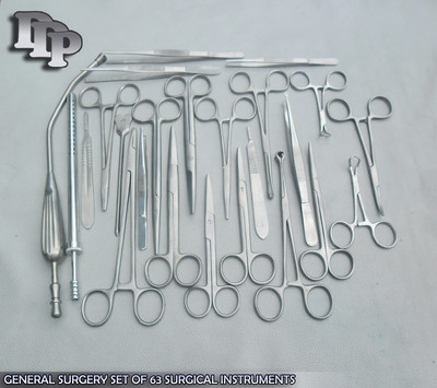 GENERAL SURGERY SET OF 63 SURGICAL INSTRUMENTS DS-993 | eBay