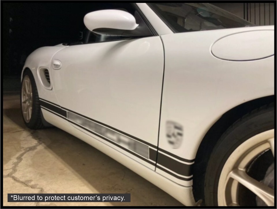 Side Stripes Custom Decal Kit for Porsche Boxster, Cayman, 944 & some ...
