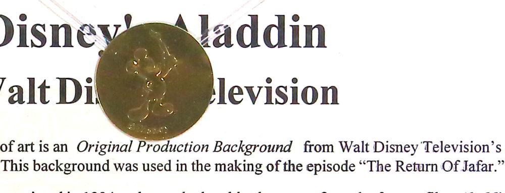 Jafar Production Cel On A Production Background From