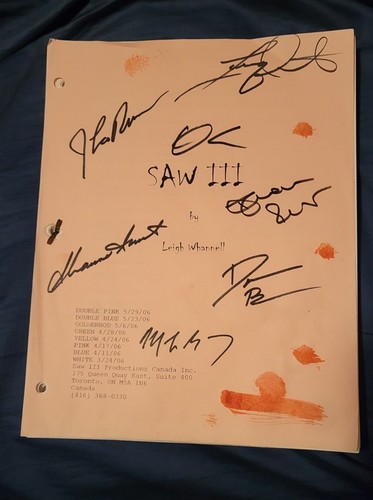 TWISTED PICTURES SAW III 3 PRODUCERS SCRIPT SHAWNEE SMITH AND 6 OTHERS ...