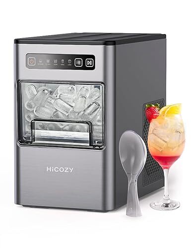 HICOZY COUNTERTOP ICE MAKER ICE IN 6 MINS 24 LBS/DAY PORTABLE&COMPACT ...