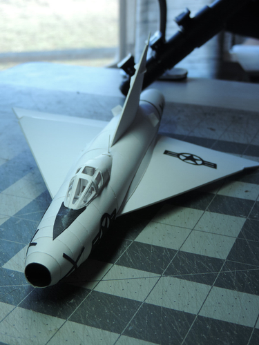 Papermodel Convair Xf-92A 10Inch Fighter jet handmade detailed paper ...