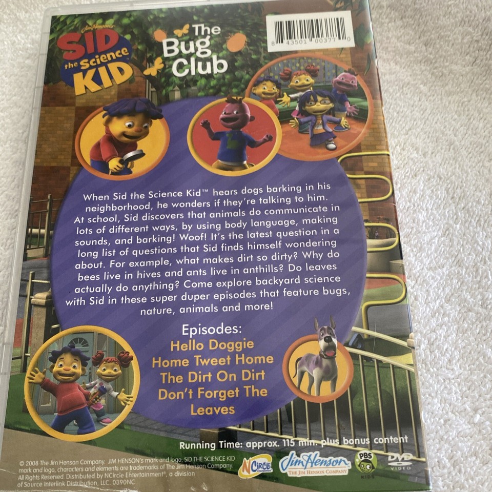 Sid The Science Kid: Bug Club (DVD, 2009) 843501003770 | eBay