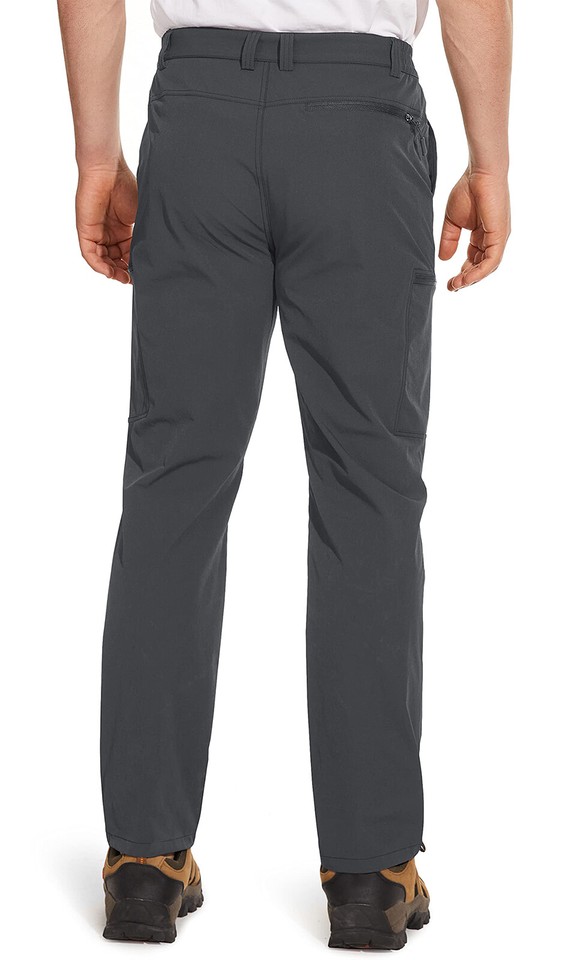 Men's Hiking Pants 6 Pockets Water Resistant Ripstop Lightweight ...