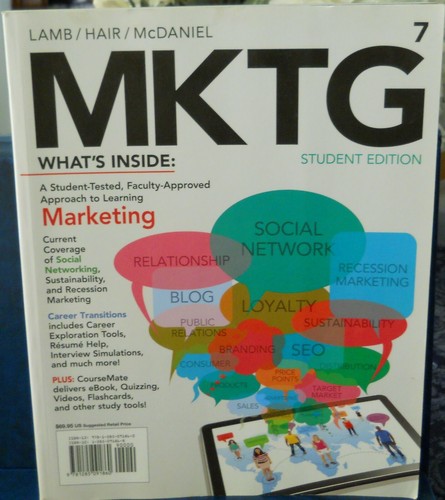 MKTG Student Edition McDaniel Hair / Lamb 2013 Paperback MARKETING BOOK ...