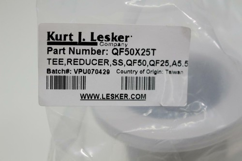 Kurt J Lesker QF50X25T Reducer Tee | eBay