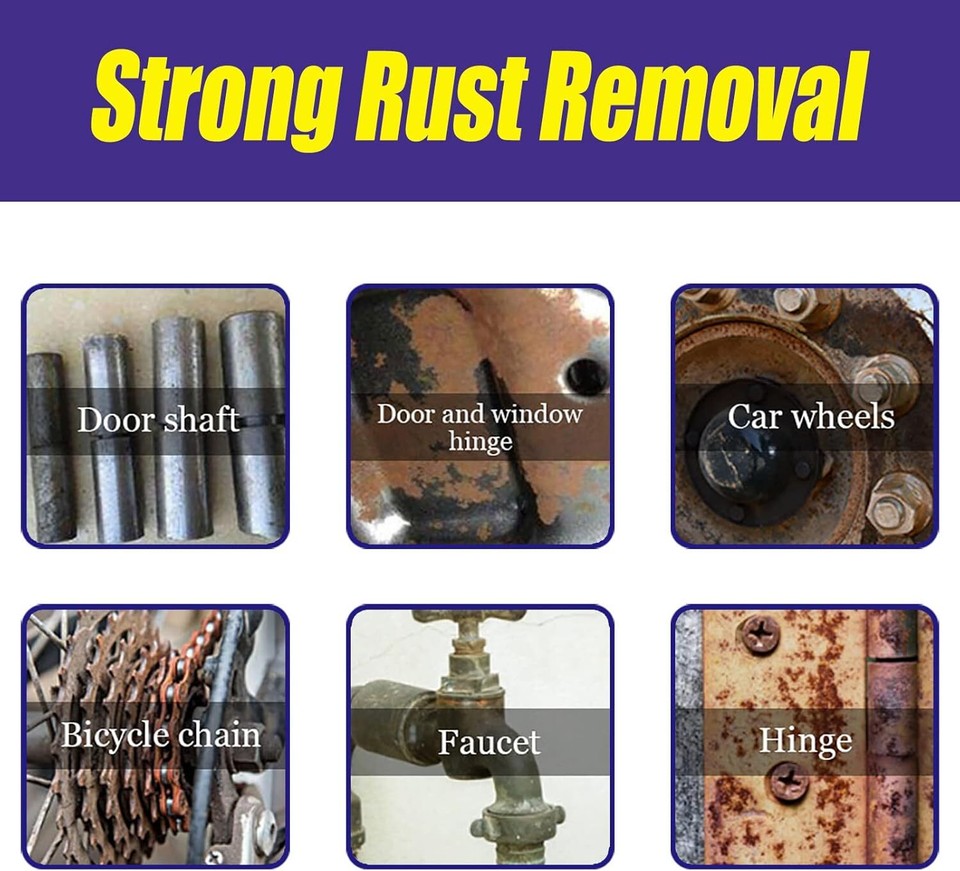 200ml Powerful Metal Rust Remover, WX101B Rust Remover for Car Steel ...
