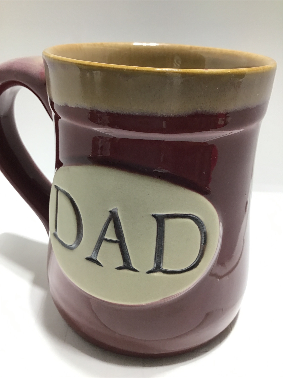 DAD COFFEE MUG. DAD POTTERY MUG. EMBOSSED DAD Mug. B256 | eBay