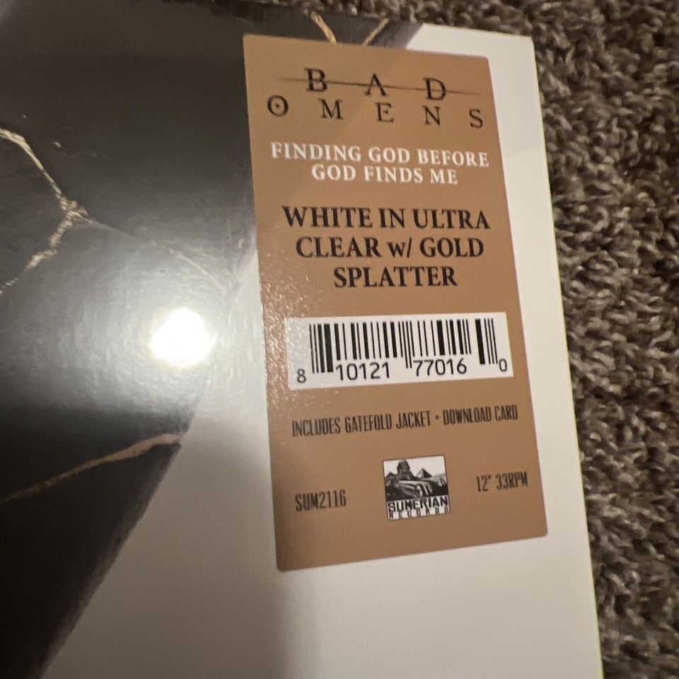 BAD OMENS - Finding God Before God Finds Me Vinyl Ultra Clear Gold ...