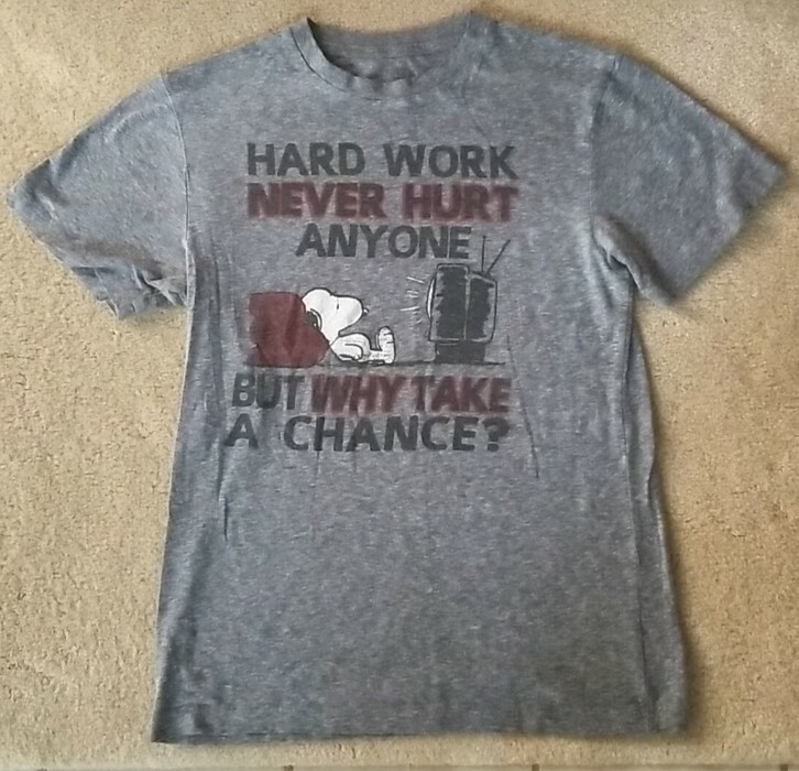 SNOOPY HARD WORK NEVER HURT ANYONE BUT WHY TAKE A CHA… - Gem