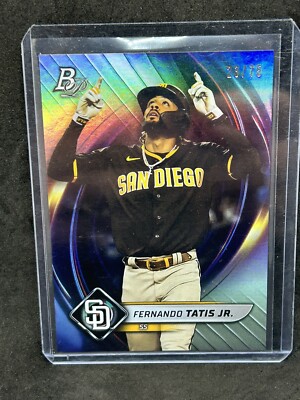 Fernando Tatis Jr 2022 Bowman Platinum #26 SSP /75 Platinum Bar Holo ...