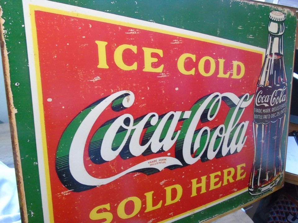 COCA COLA Large Reproduction Metal Sign 70cm x 50cm | eBay UK