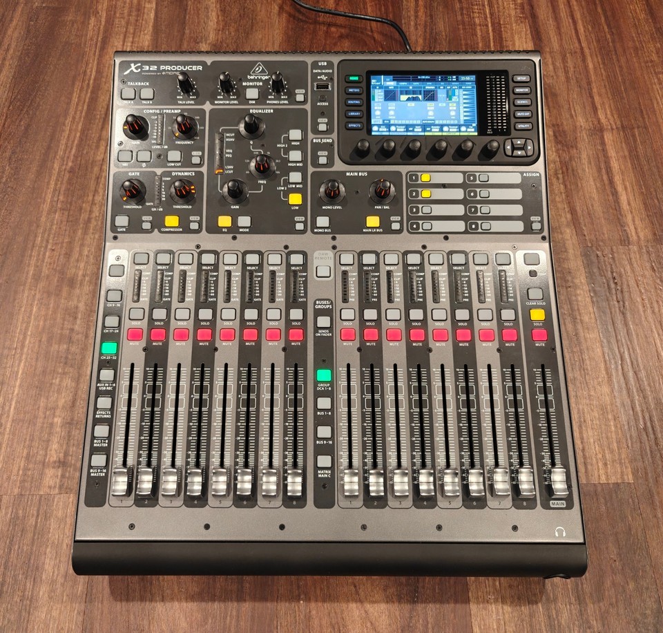 Behringer X32 Producer 40-Channel Digital Mixer Pro Sound Audio Effects ...
