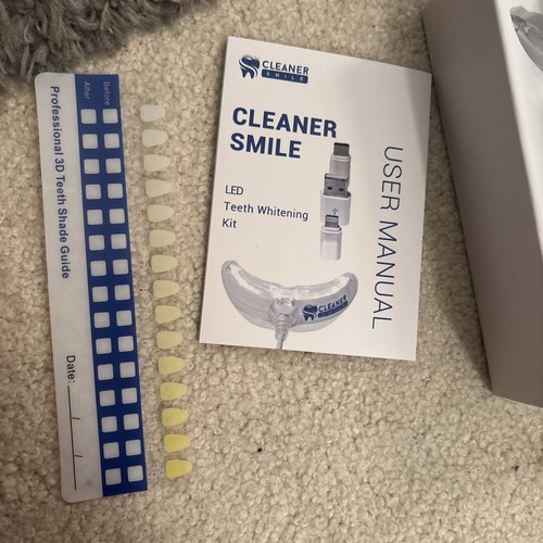 NIB Cleaner Smile - LED Teeth Whitening Kit Open Box | eBay