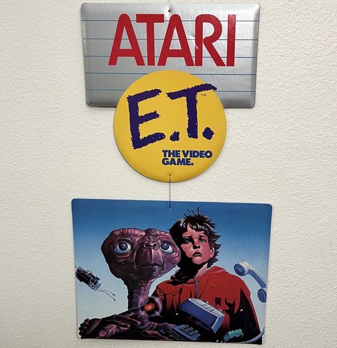 Vintage 1982 ATARI E.T. Video Game Promotional Store Display Mobile ...