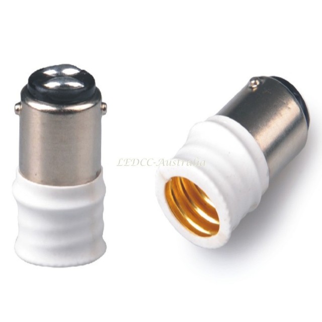 B15 TO E14 LED LIGHT BULB LAMP HOLDER ADAPTER CONVERTER CONNECTER ...